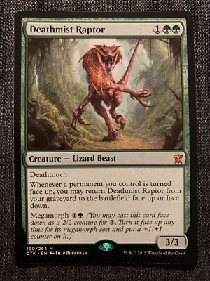Deathmist Raptor - NM - Dragons of Tarkir - MTG Magic The Gathering | eBay