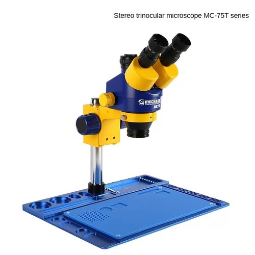 Trinocular Microscope 10x Wide Angle HD Body Vision Cell Phone Repair ...