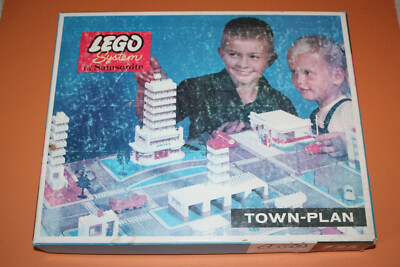 Rare vintage 1961 LEGO System Samsonite TOWN PLAN 725 Box and ...