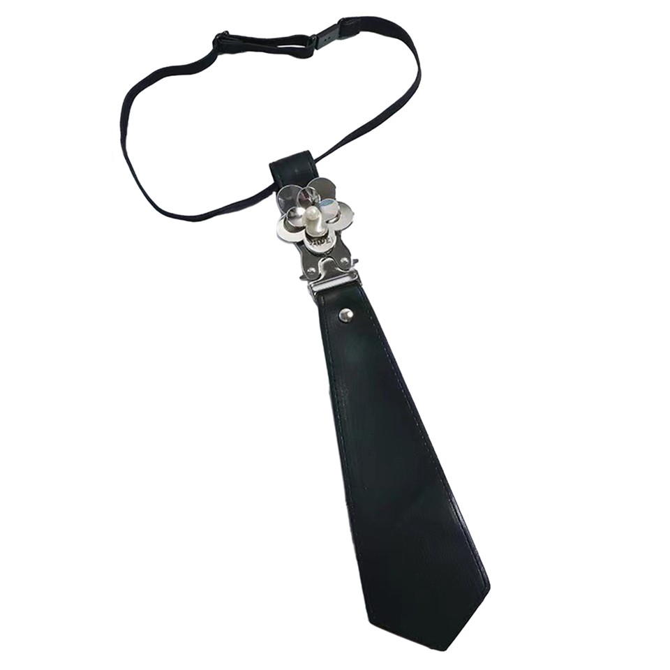 Necktie with Pearl Necktie Style Necktie with Metal Buckle Faux Pearl ...