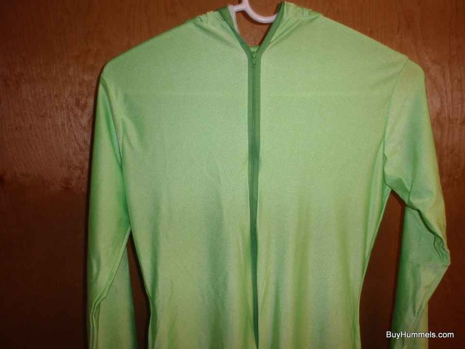 2nd Skin Alien Green Colored FULL BODYSUIT ZENTAI Costume Great for ...