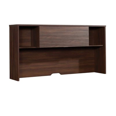 WORKSENSE Computer Desk 14.33"x71.26"x36.29" Mahogany w/Hidden Storage ...