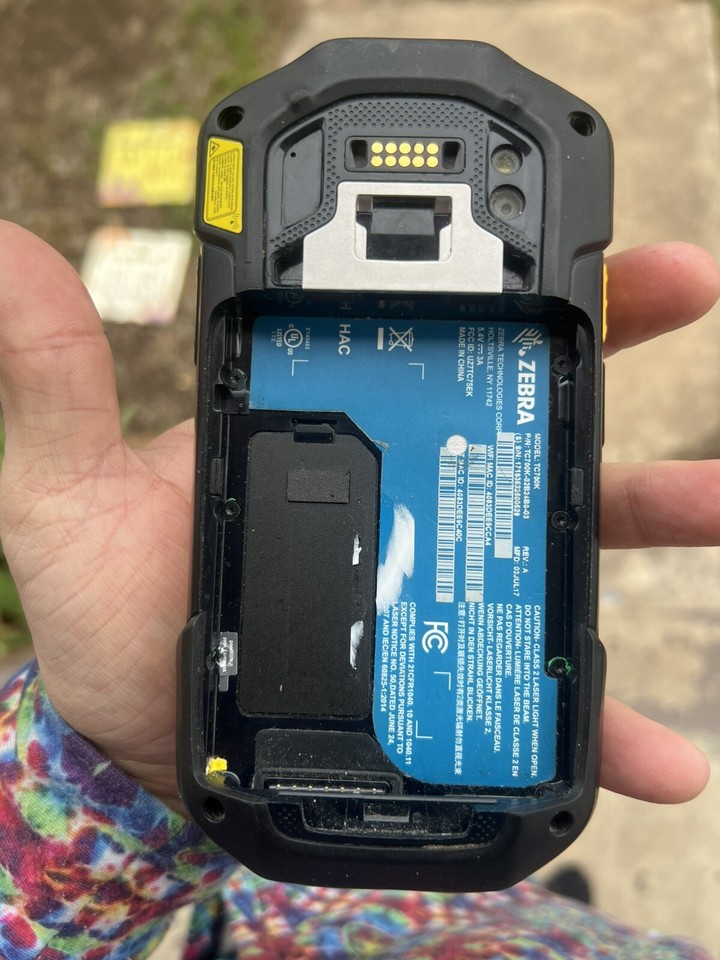 Zebra TC70x Rugged Scanner, Android, 2D/1D Barcode Reader W/ Quad ...