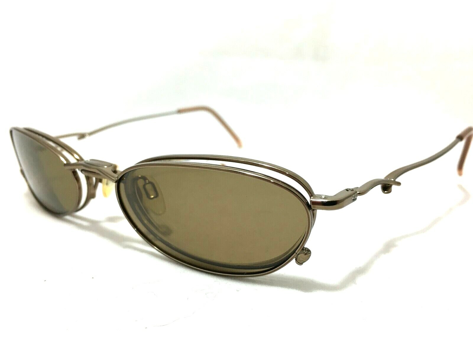 Easyclip Patented Tech. FE915 Eyeglasses Frame w/ Clip-on Sunglasses 49 ...