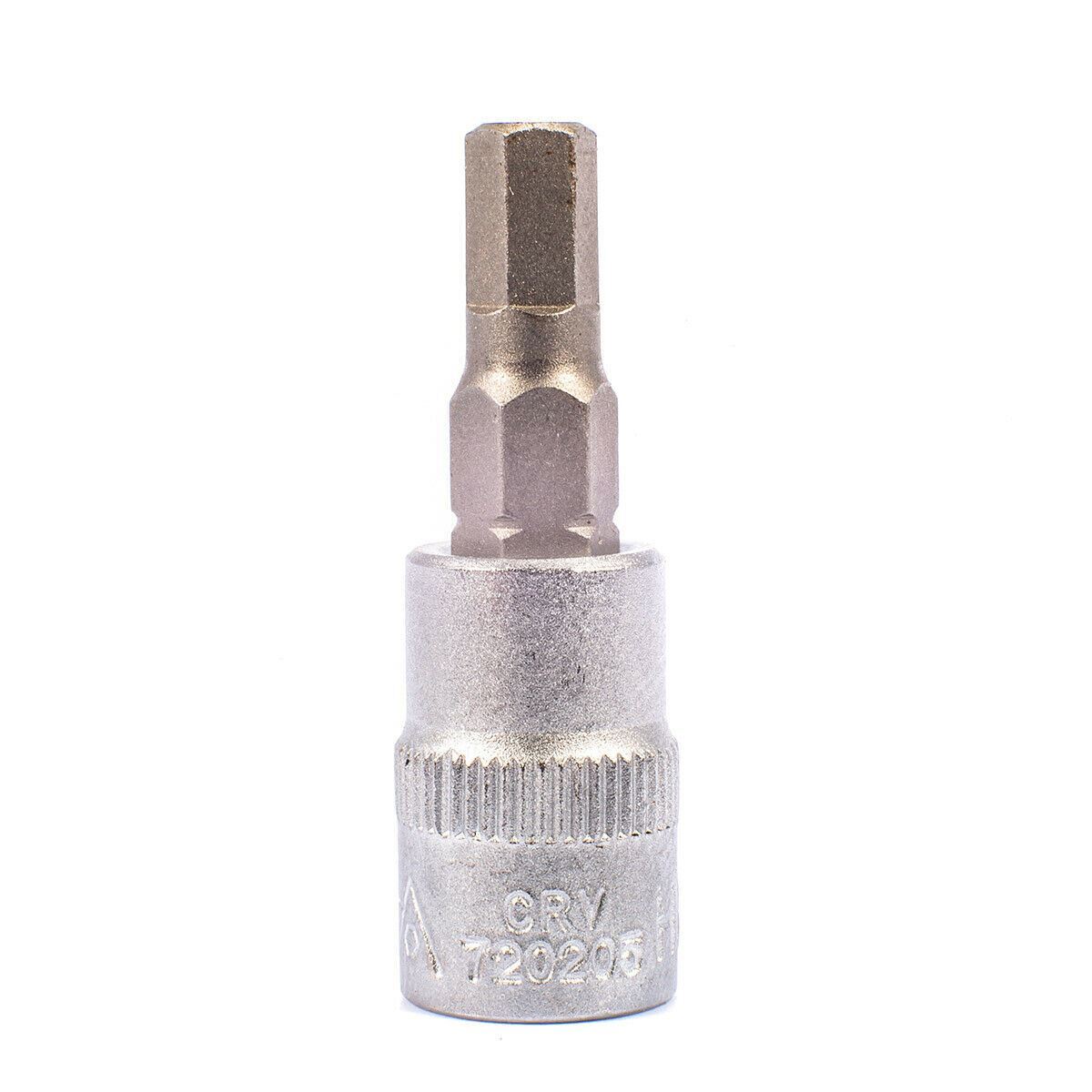 ASTA 5mm Hex Socket Bit 1/4" Drive Metric Allen S2 Steel Chrome ...