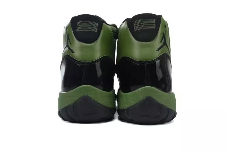 Nike Air Jordan 11 Retro Army Green Black Men's Basketball Shoes | eBay