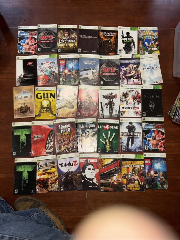 Xbox PlayStation Nintendo Lot of 207 Multi-Platform Manuals Cover Art ...