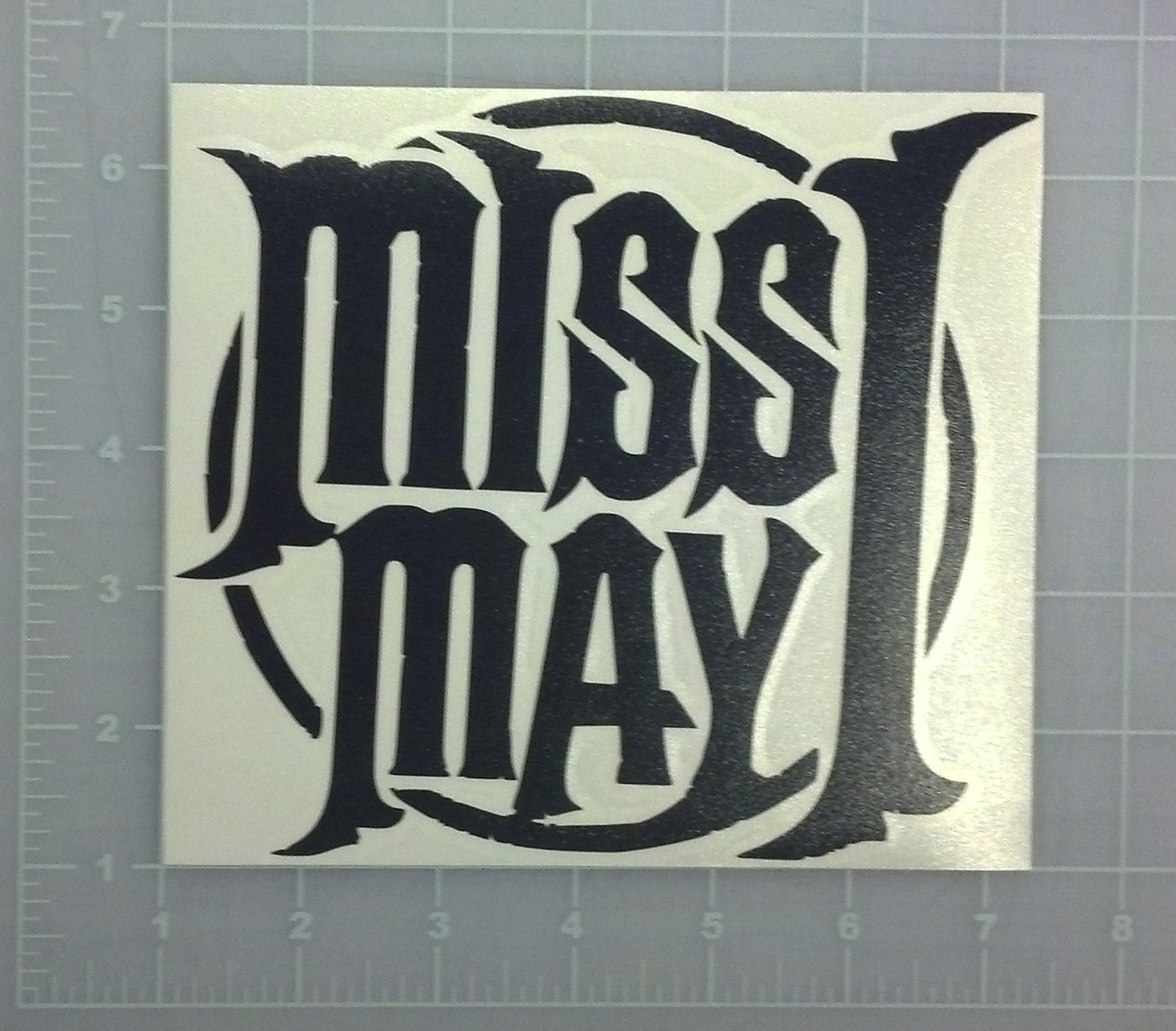 Miss May I Logo Vinyl Sticker Decal bumper car window laptop truck wall ...