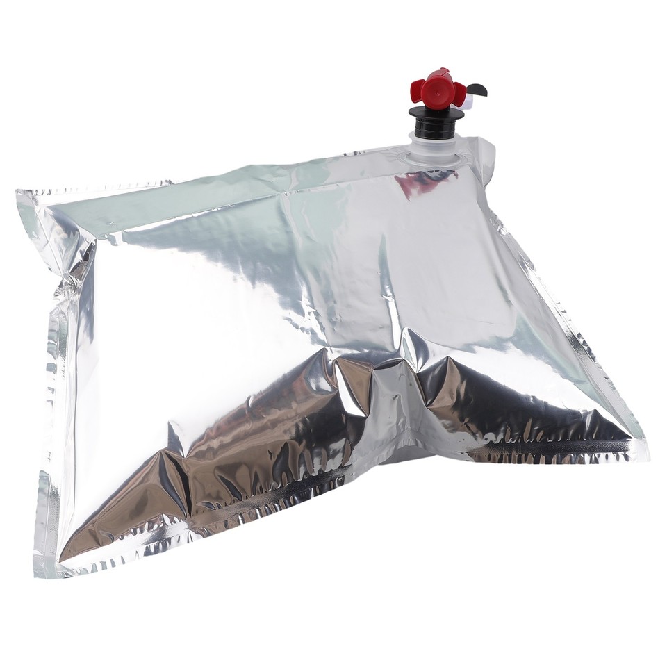 5pcs 5L Lightweight Bag-In-Box With Butterfly Tap For Packaging Juice ...