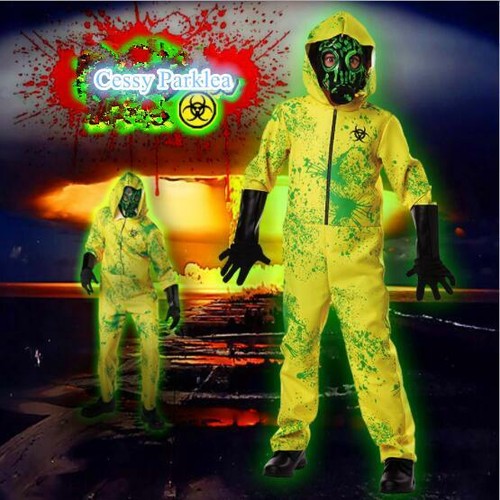 H-B22 Boys Girls Zombie Bio-Hazard Toxic Waste Halloween Children ...