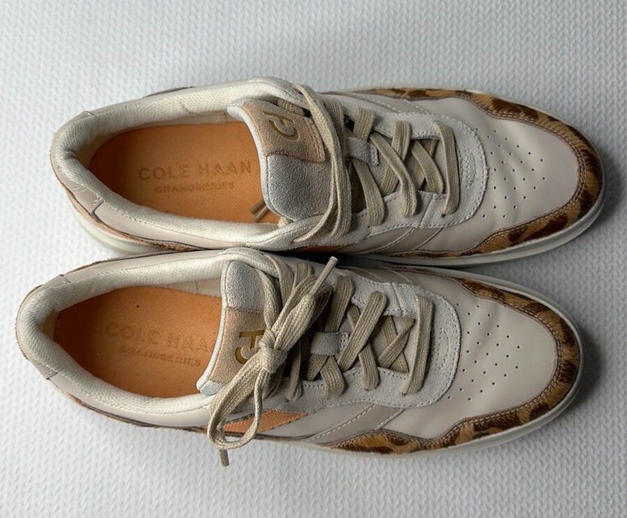 Cole Haan Womens Grandpro Rally Visit Mix Leopard Sneakers Shoes Sz 9 B ...
