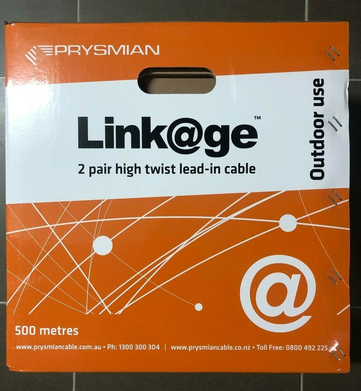 Prysmian Australia Link@ge 2 pair NBN high twist Lead-in Cable 50 Meter ...