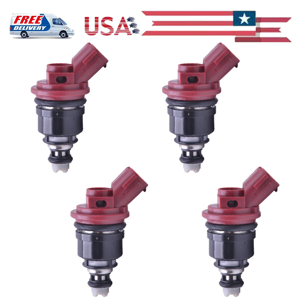 Set (4) Fuel Injectors 16611AA310 For 1993-1997 1.8L 2.2L 2.5L Flow ...