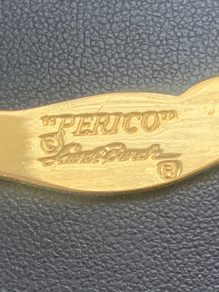 Vintage Laurel Burch "PERICO" Parakeet Bird Gold Enamel Dangle Drop ...