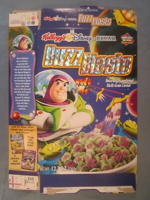 2001 MT Cereal Box KELLOGG'S Buzz Blasts STAR COMMANDERS [Y155B2b] | eBay