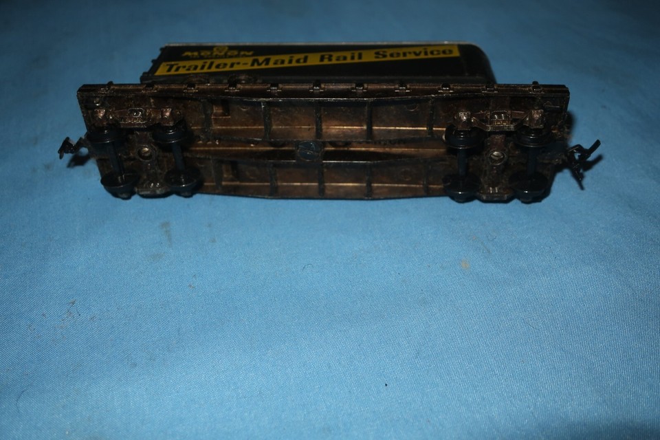 Ulrich Model Kits HO Scale #PF-2 Flat Car with Monon Trailer-Maid Rail ...