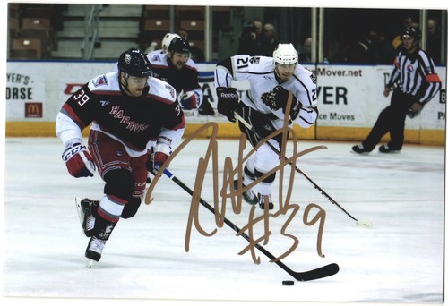 Ryan Haggerty Autographed 4x6 Color Photo Hartford Wolf Pack Blue #39 B ...