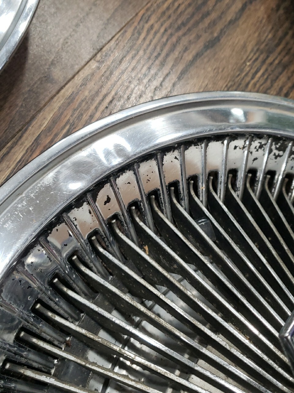 64-67 Buick Riviera Wildcat 15" 2 Bar Spinner Finned Turbine Hubcap Hub ...