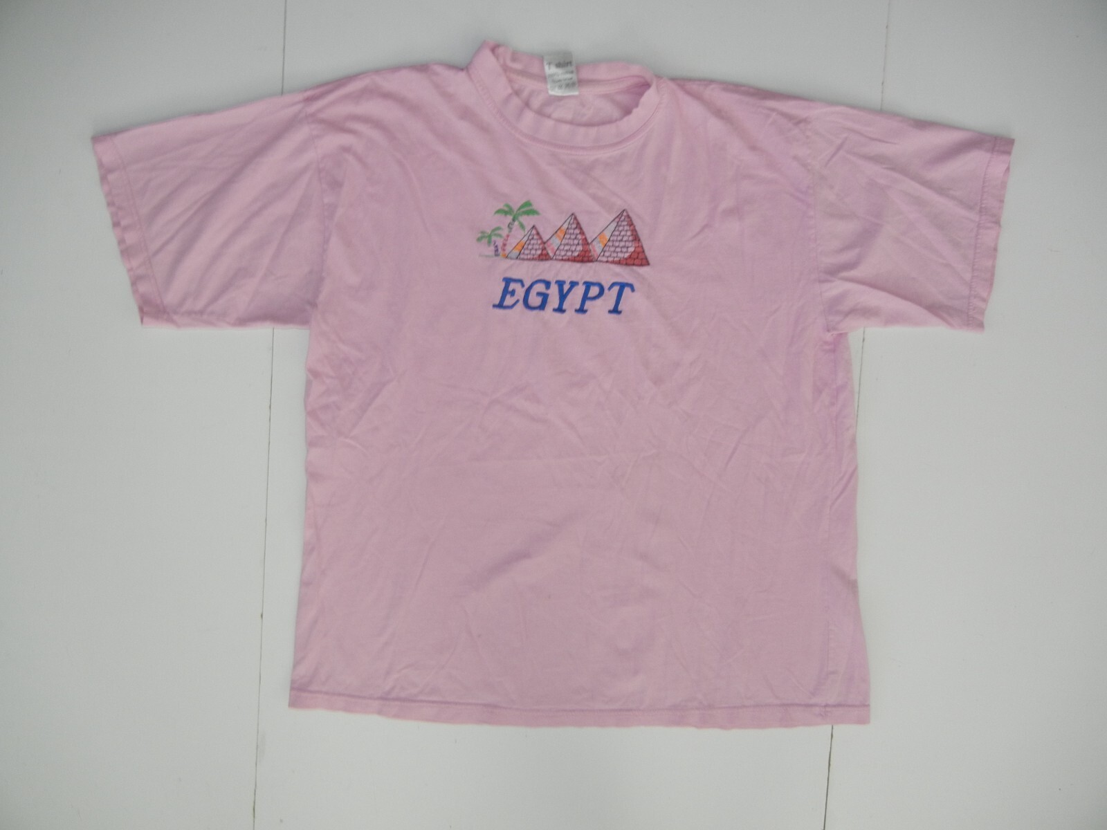 EGYPTIAN PYRAMIDS + PALM TREES Hot Pink EGYPT TRAVEL … - Gem