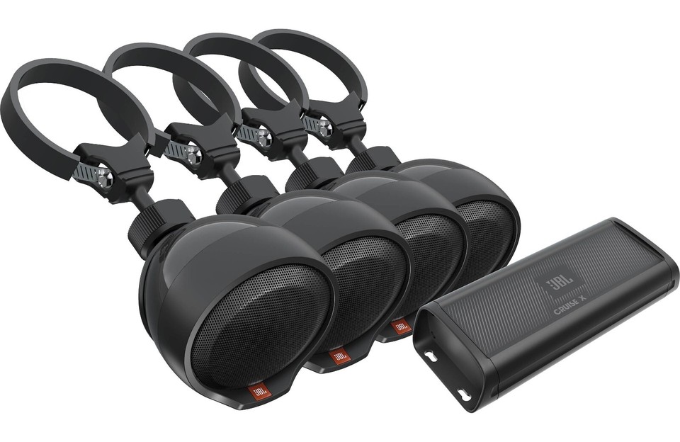JBL CRUISE X Weather-Resistant ATV 4-Channel Bluetooth Amplified ...