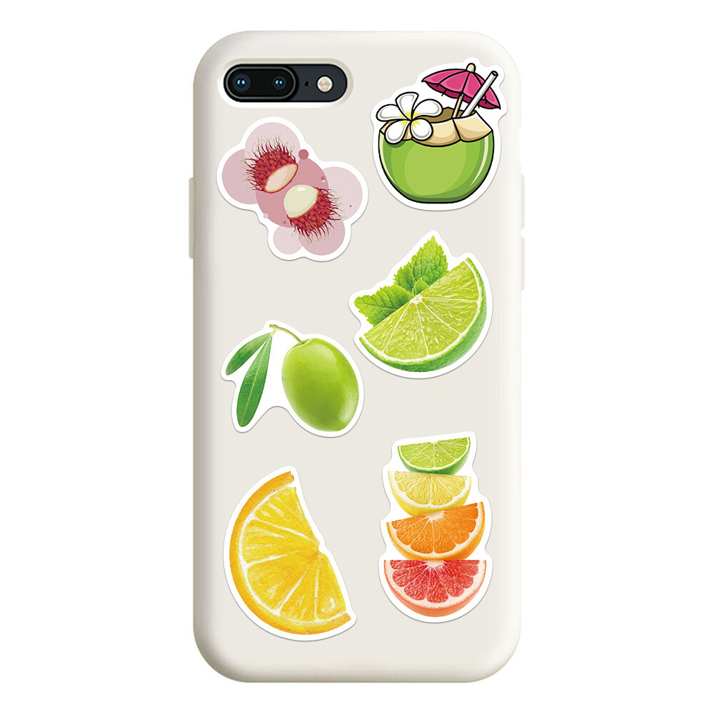 50pcs Fruits Collection 2 Pomelo Blueberries Decal Stickers Waterproof ...