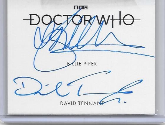 Doctor Who David Tennant Billie Piper Dual Autograph Incentive ...