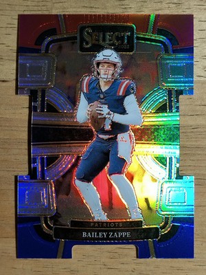 2023 Select Prizm Red and Blue Die Cut #67 Bailey Zappe | eBay UK