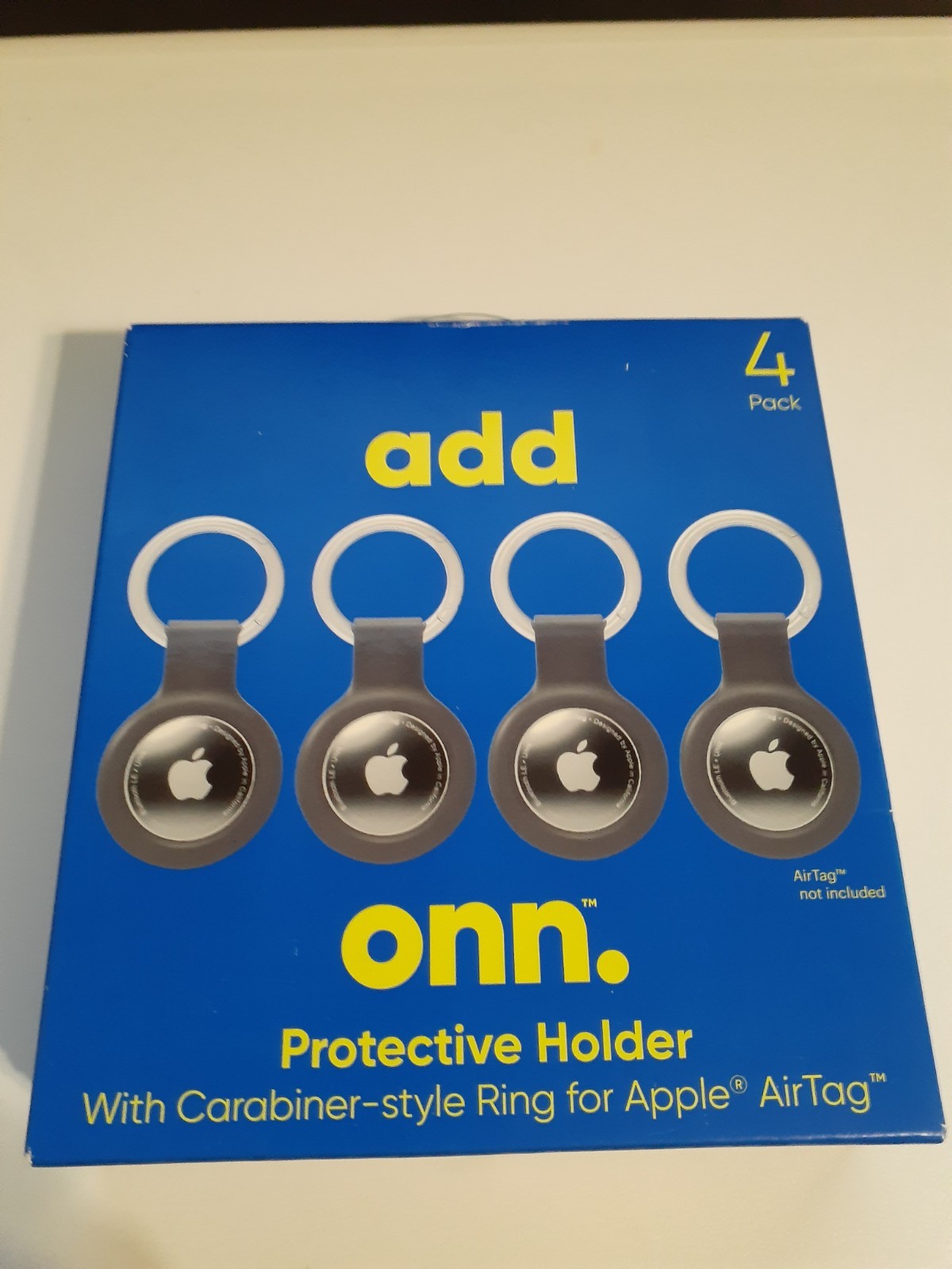 Apple Air Tag 4 Pack Black Add On Carabiner-Style Ring | eBay