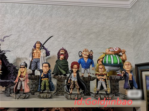 PT Studio One Piece Red Hair Pirates Resin Model WCF 9ps Statue In ...