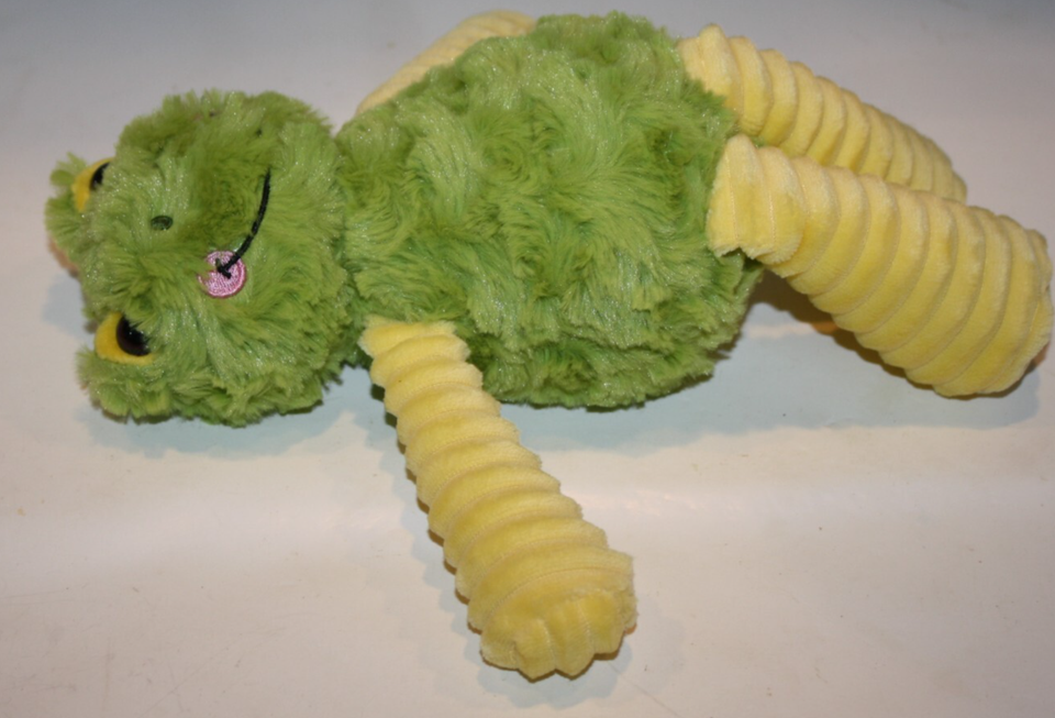 Walmart Plush Green Yellow Frog 11" Ribbed Legs Stuffed Way to ...
