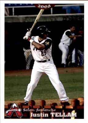 2008 Salem Avalanche Grandstand 24 Justin Tellam San Clemente ...