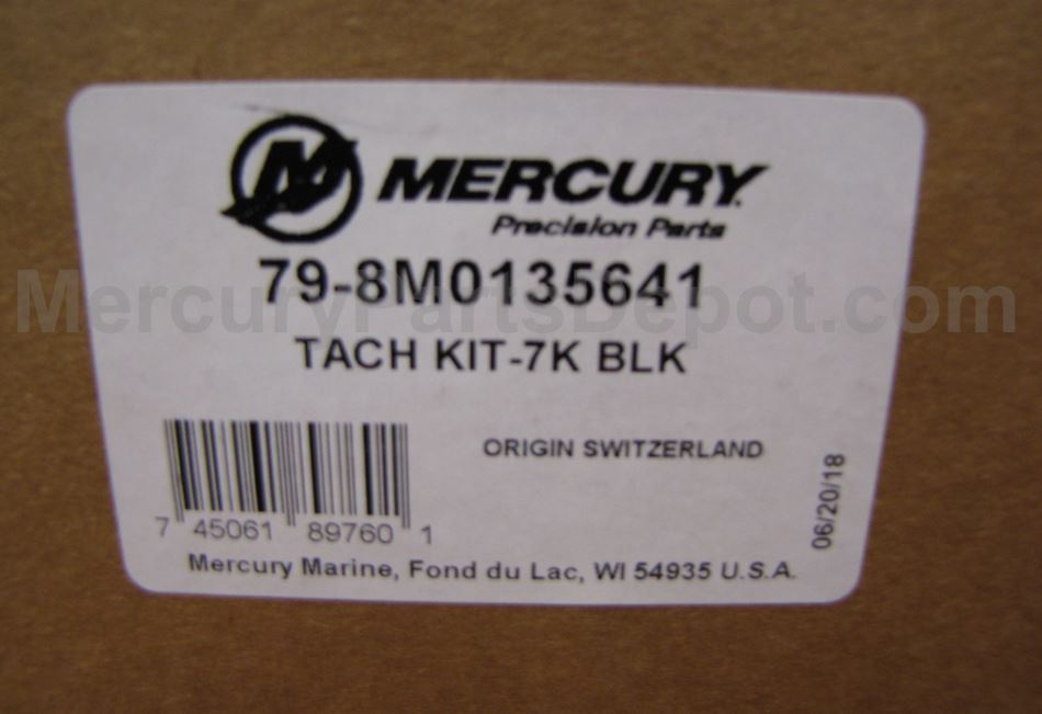 Mercury SmartCraft SC1000 Tachometer Black P/N#: 79-8M0135641 SS ...