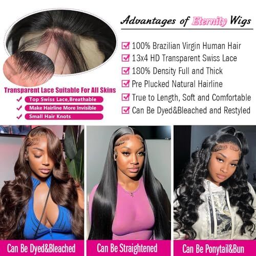 Human Hair Lace Front Wigs 13x4 Body Wave HD Lace Front Wigs Human Hair ...