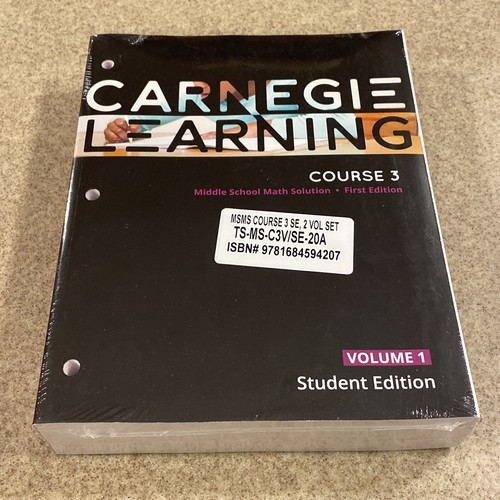 Carnegie SEALED Learning Course 3 Middle School Math Solution Volume 1 ...
