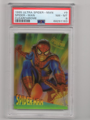 1995 Fleer Ultra Marvel Spider-Man Clear Chrome Spider-Man Insert #9 ...