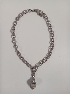 DSMK Stainless Steel Rhinestone Jeweled Necklace - B41 | eBay