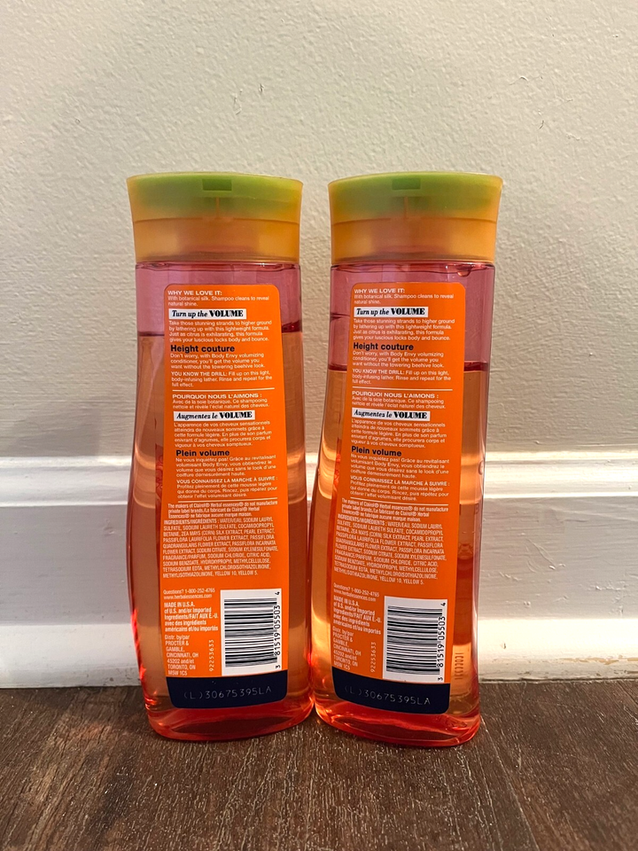 2 Herbal Essences Body Envy Volumizing Shampoo Citrus Essences 10.1 Oz ...