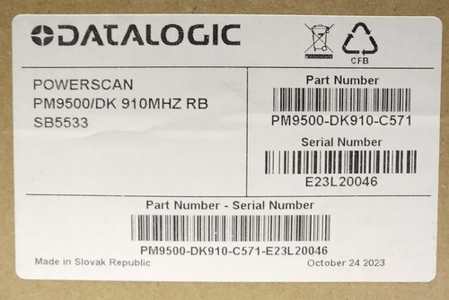 DATALOGIC PM9500 DK910 C571 Powerscan SB5533 Wireless Barcode Scanner ...