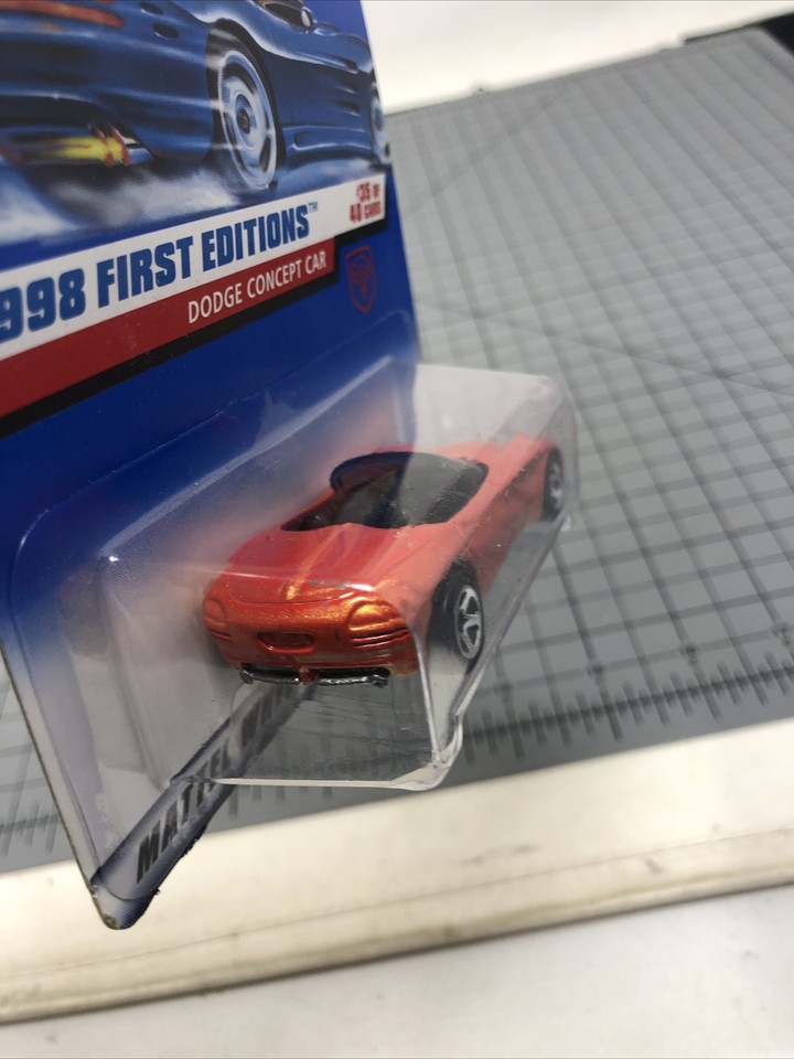 1998 Hot Wheels ERROR #672 First Editions 35/40 DODGE CONCEPT CAR Orange Reverse | eBay