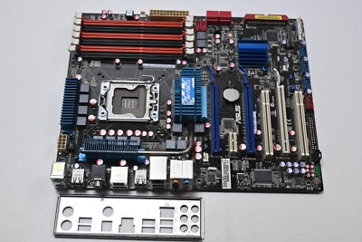 Motherboard Asus P6T SE LGA 1366 6-ram slots + backplate | eBay