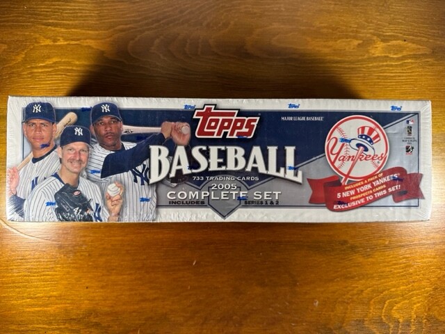 2005 Topps Baseball Complete Set 733 Cards W/ Yankees Pack NEW SEALED ...