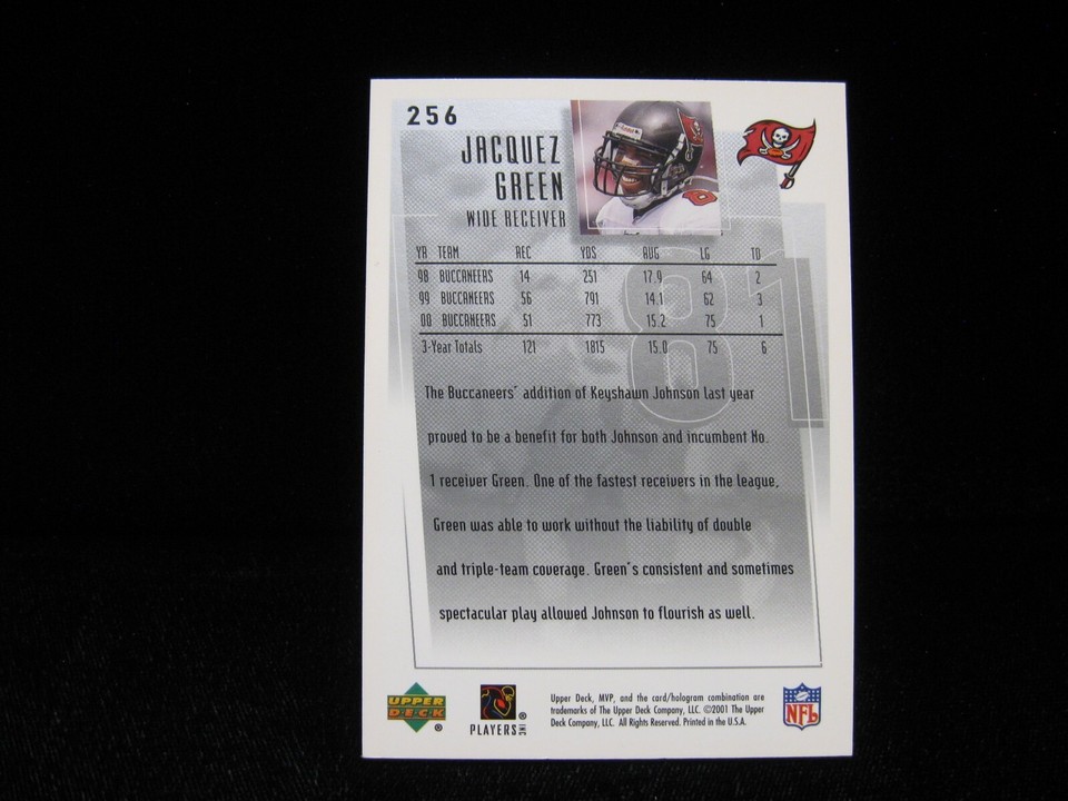 2001 Jacquez Green Tampa Bay Buccaneers Upper Deck #256 | eBay