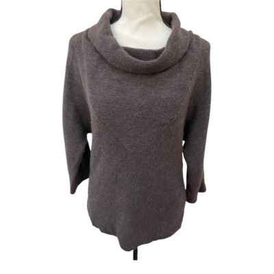 Beyond Threads alpaca Wool brown cowl neck womens sweater size S | eBay