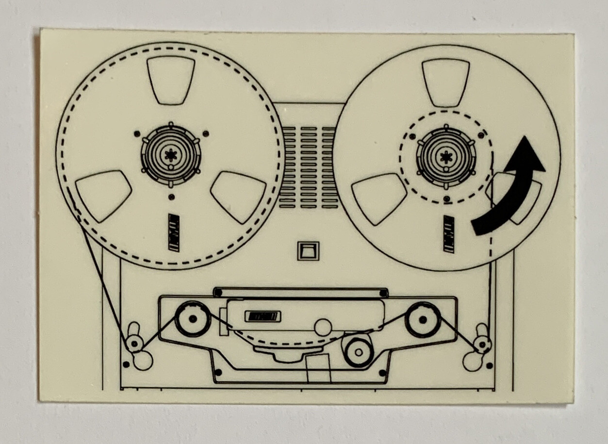 Otari MTR-15 Transport Threading Sticker | eBay