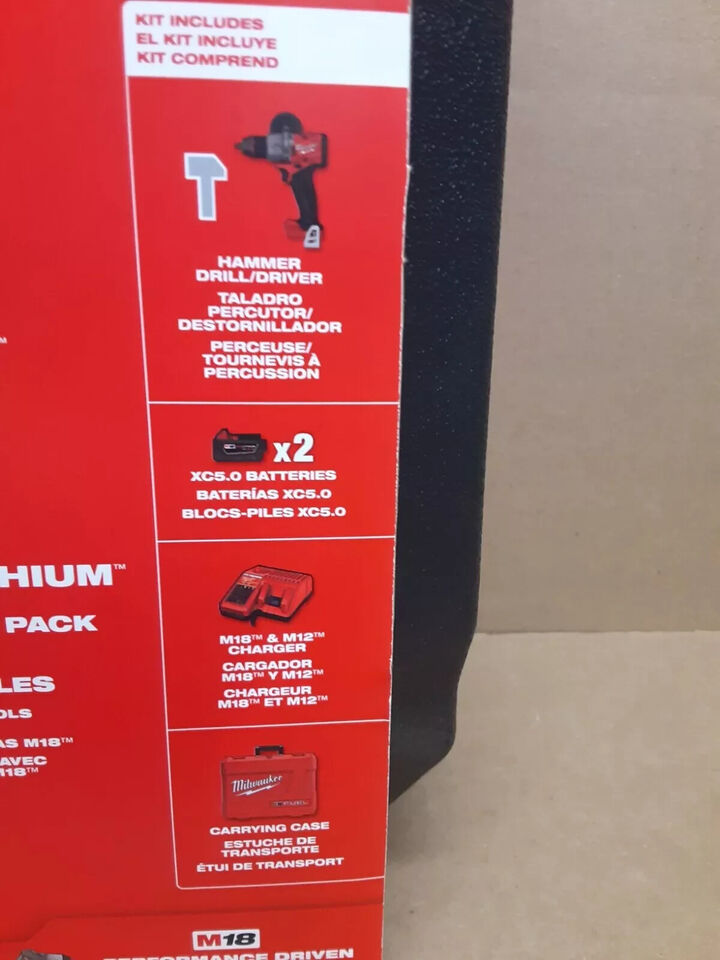 Milwaukee 2904-22 M18 FUEL™ 1/2" Hammer Drill/Driver Kit NEW | eBay