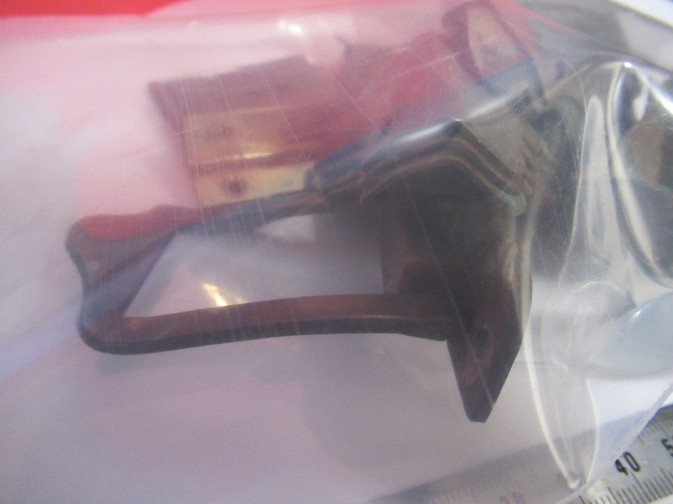 ANTIQUE BAUSCH LOMB LOCK + ACCESSORIES POL MICROSCOPE PART AS PICTURED ...