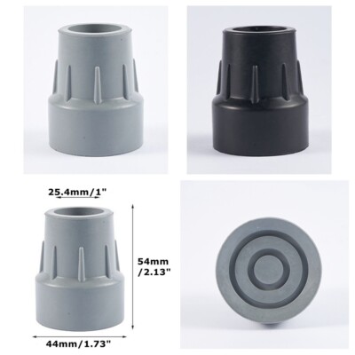 4Pcs Heavy Duty Zimmer Walking Frame Rubber Ferrules Tips Feet 25mm (1 ...