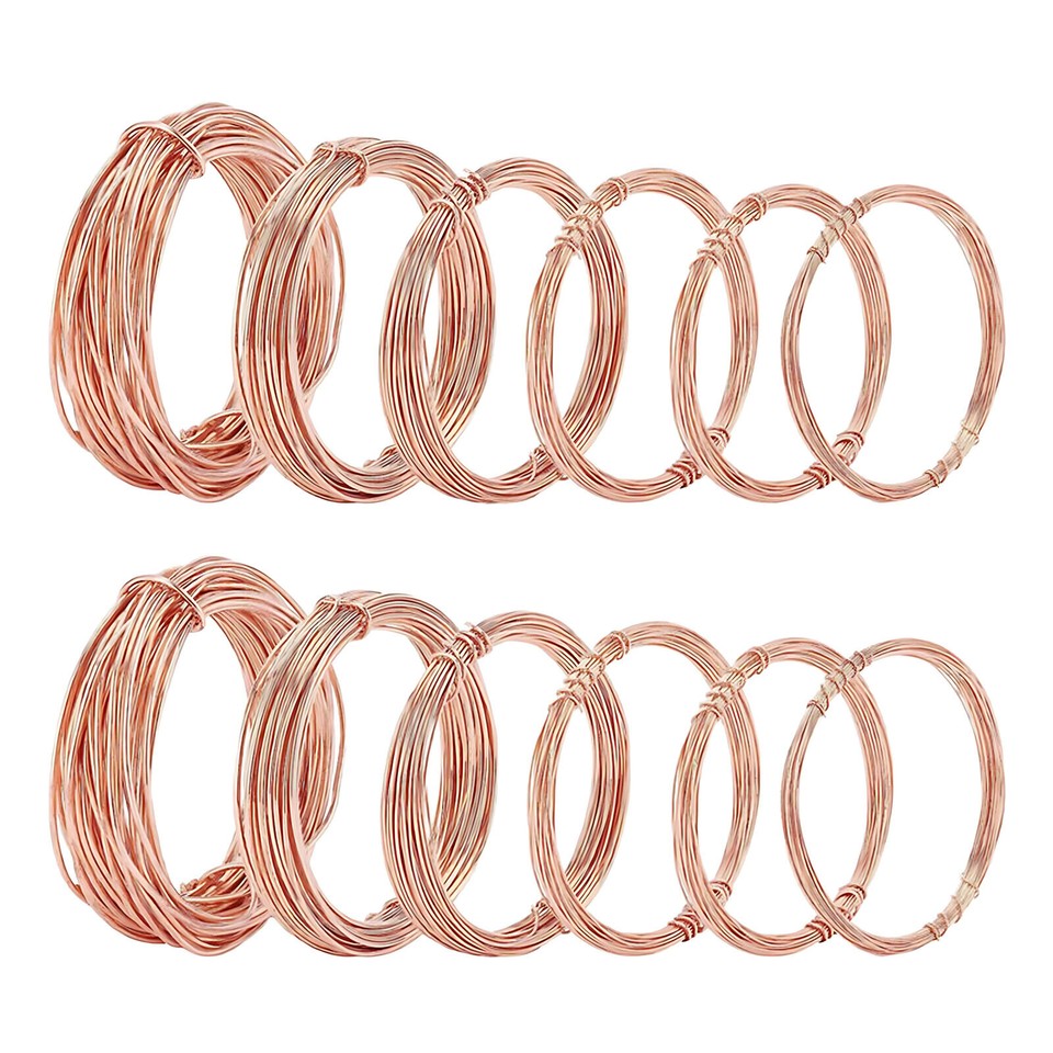 Pure Copper Wire Bare Uncoated Assorted Sizes Ø0.2mm-5mm Round Solid ...