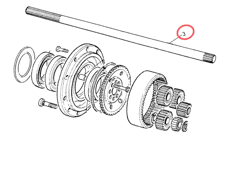 For JCB Spare Part 3CX Rear Axle Drive Shaft Part No 914/60103 914 ...
