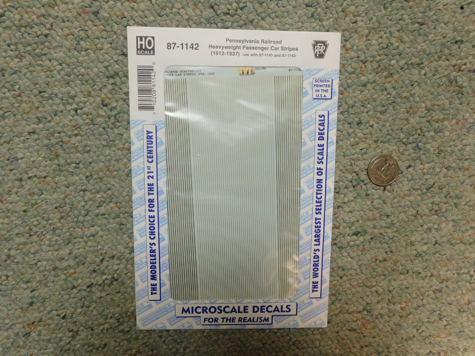 Microscale HO decals 87-1142 Pennsylvania Heavyweight Passenger car ...